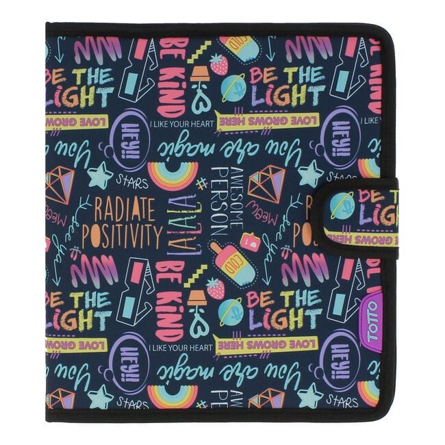 Folder tela tamaño A4 - Azul | Totto.es