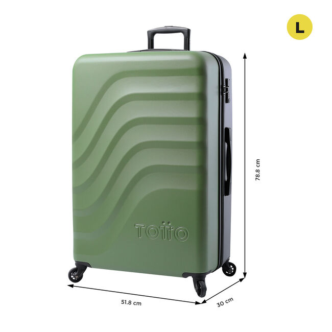 Maleta rígida grande verde Cedar Green - Bazy - Verde | Totto.es